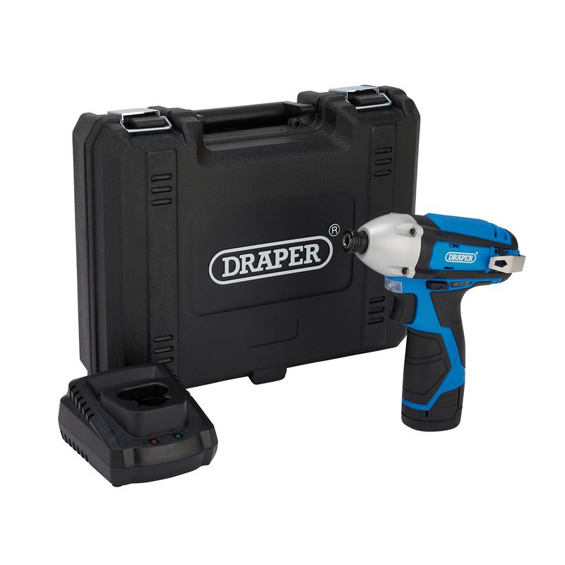 12V Impact Driver, 1/4" Hex., 1 x 1.5Ah Battery, 1 x Fast Charger ...